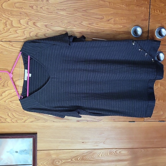 New York Laundry | Tops | Nwt New York Laundry Grey Ribbed Tunic | Poshmark
